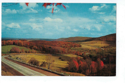 US Highway 6 Fall Scenery Postcard Smethport Seneca Highlands Pa 1965 ...