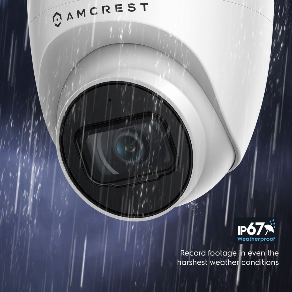 Amcrest UltraHD 5MP Turret PoE Outdoor Security IP Camera IP5M-T1179EW ...