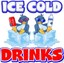 Ice Cold Drinks Decal 14" Concession Restaurant Food Truck Vinyl ...
