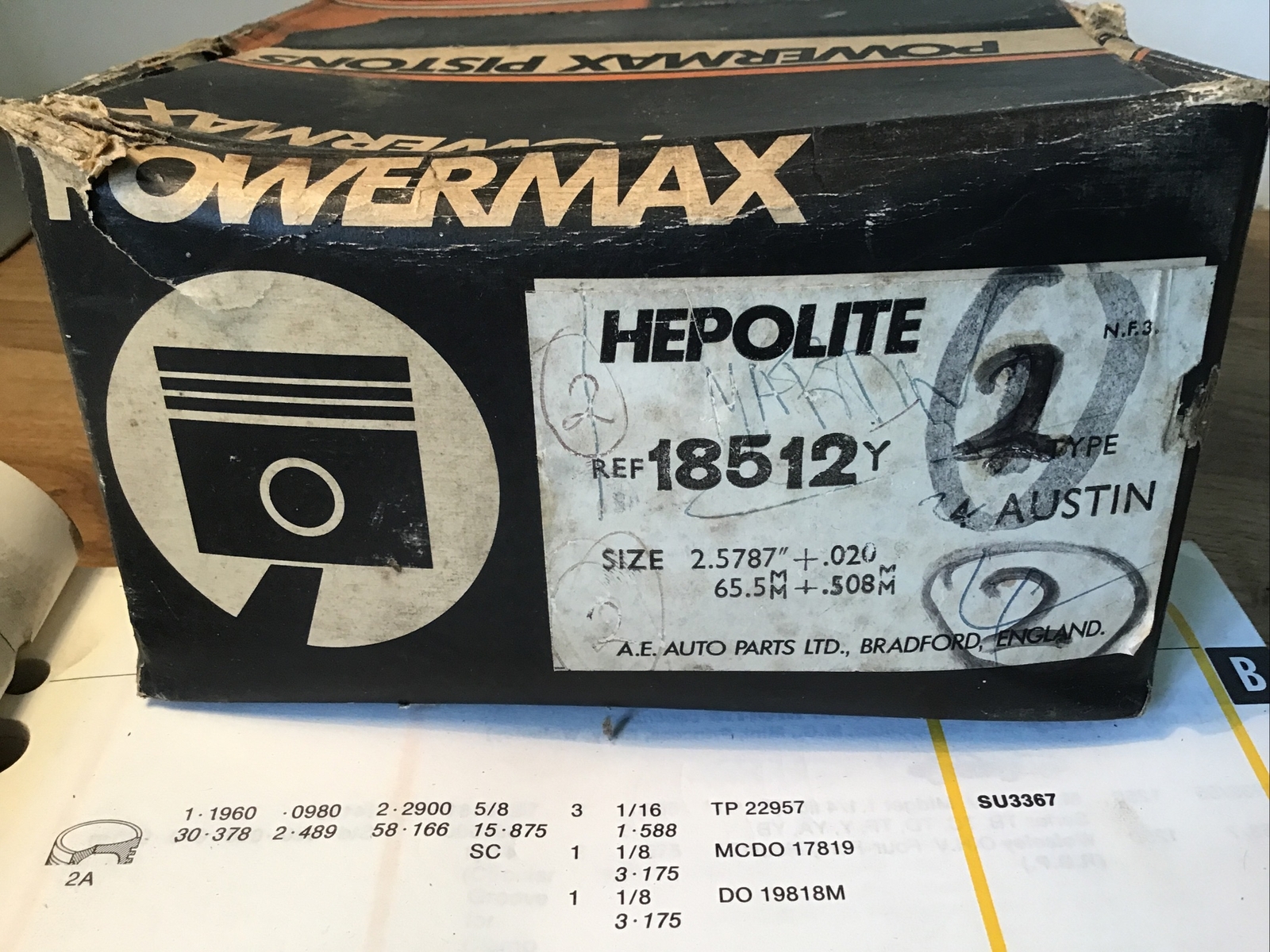 Mini Cooper 1095cc ,2 Only +.020” Powermax Hepolite Pistons | eBay UK