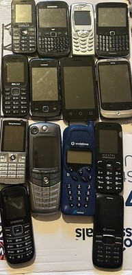 Old Retro Phones x14 - (Alcatel, Samsung, Sagem, Huawei, HTC, Sony ...