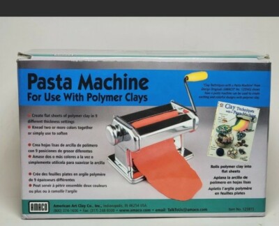 Amaco Pasta Machine for Polymer Clays and Soft Metal Sheets 12381S NICE ...
