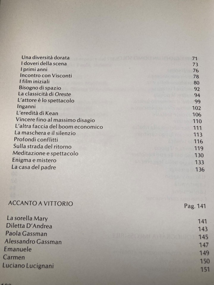 Cinema Star Vittorio Gassman Biography Italian language ~ OOP Rare book ...