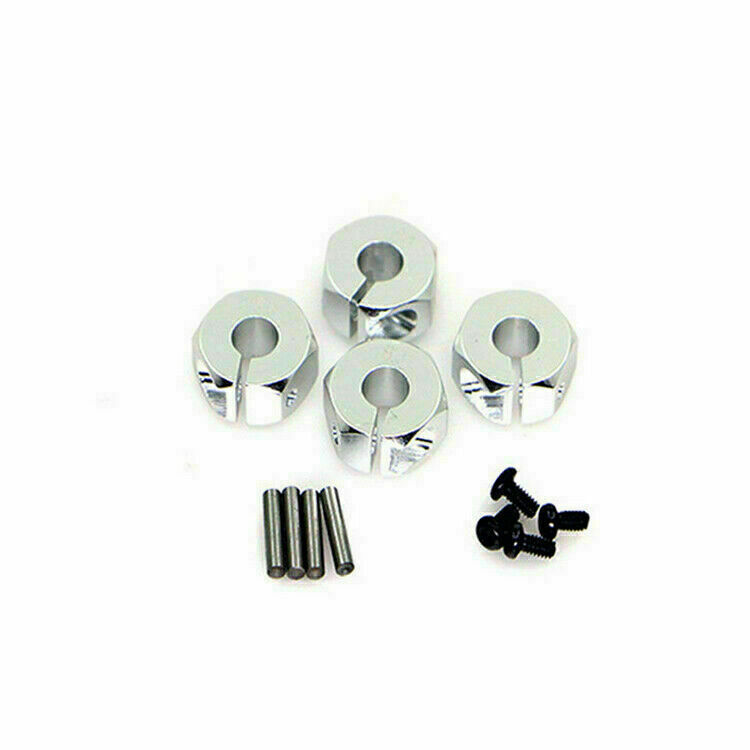 Aluminium Alloy 12mm Wheel Hex Hubs Drive + Pins &Screws Kit For HSP 1/ ...