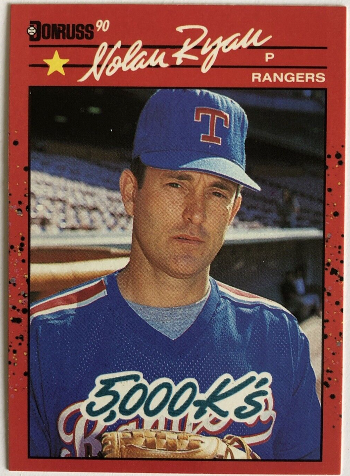 1990 Donruss Nolan Ryan (ERROR MISPRINT CARD) 5000Ks #659 | eBay