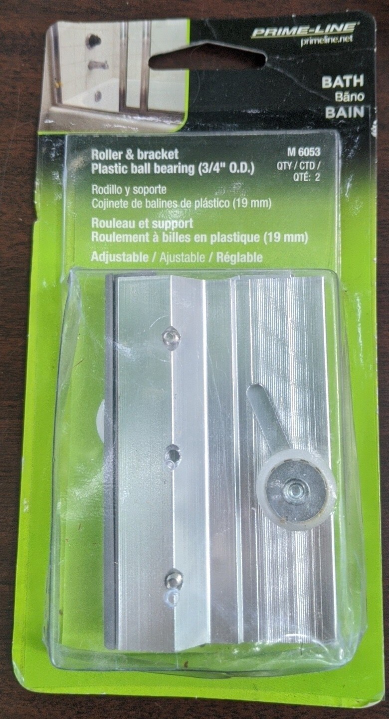 Prime-Line Products M 6053 Roller and Bracket Plastic Ball Bearing 3/4 ...