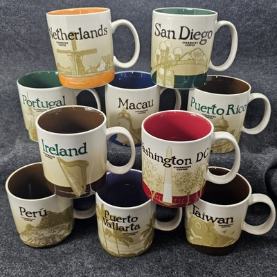 Starbucks GLOBAL ICON Mug Series Choose One Ireland Taiwan Peru Macau ...