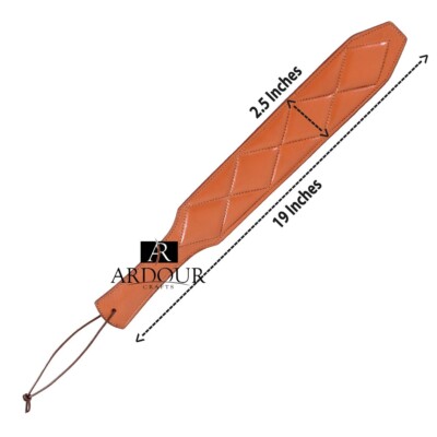 Leather Role Play Paddle | Genuine Cowhide Leather Paddle for Couples ...