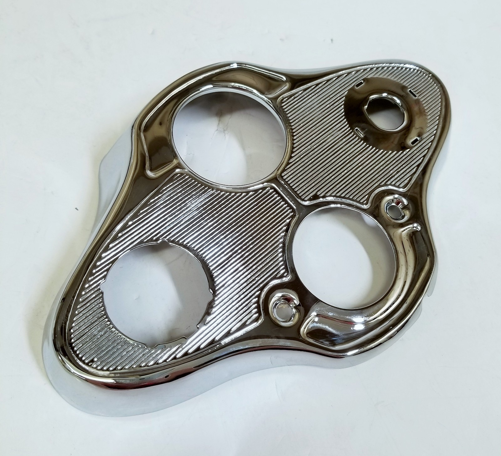 1930 1931 Ford Model A CHROME Instrument Gauge Panel Round Speedometer ...