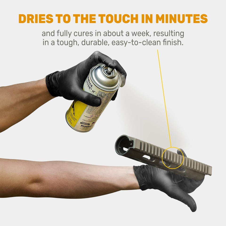 Brownells Aluma-Hyde Epoxy Based Firearm Finish Spray Paint Stainless ...