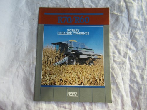 Deutz Allis R70 R60 Gleaner combine brochure | eBay