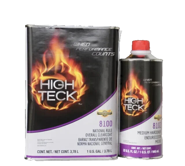 High Teck 8100 4:1 Premium Clear Coat Gallon Kit Compare to Matrix MS ...