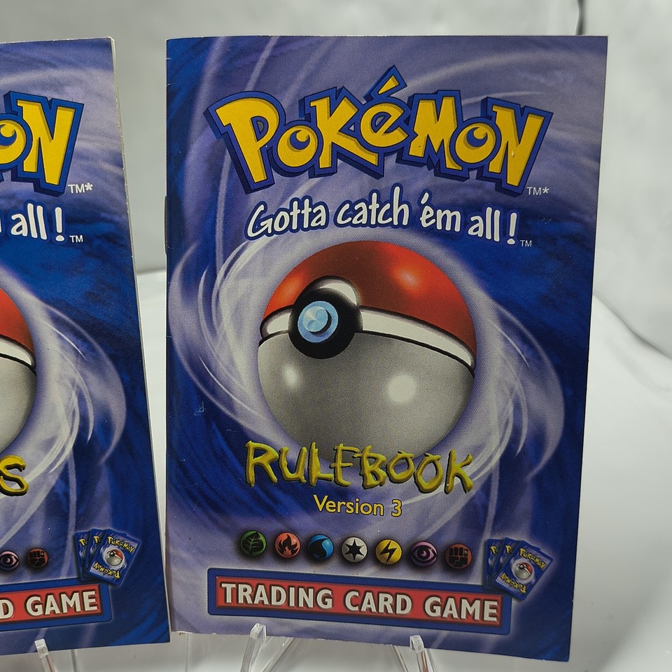 Pokemon TCG WOTC Official Rulebook Volumes 1, 2, 3-Vintage Base set ...