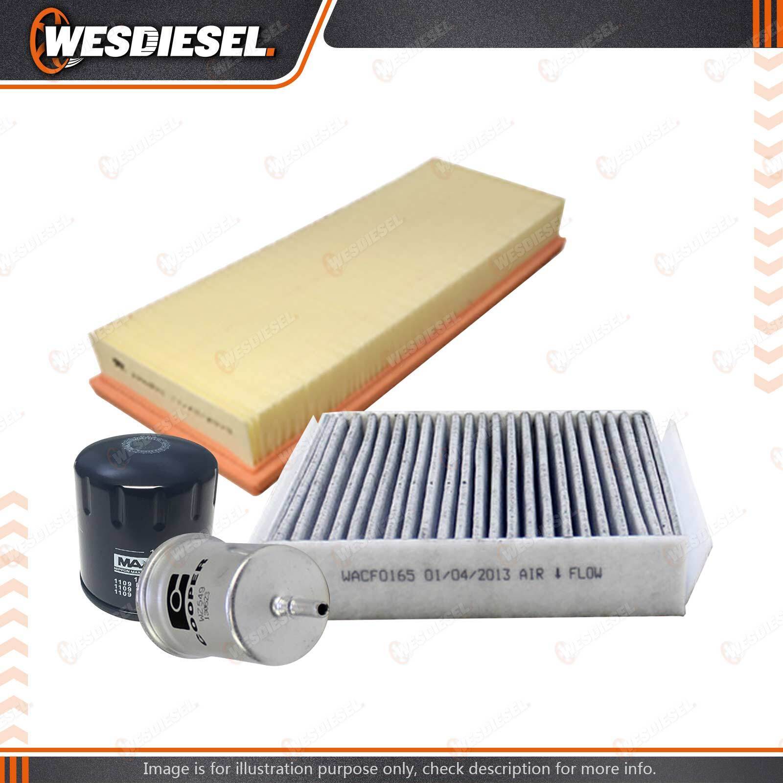 Wesfil Oil Air Fuel Cabin Filter Service Kit fits Peugeot 2008 208 1.2L ...