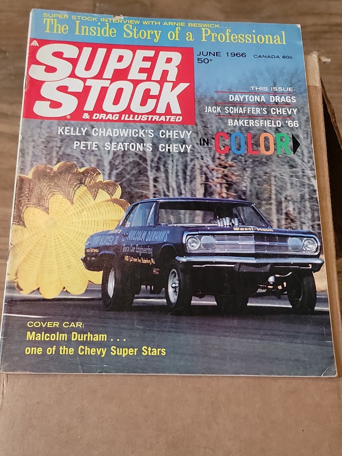 Super Stock And Drag ILLUSTRATED Magazine June 66 Kelly Chadwick Pete ...