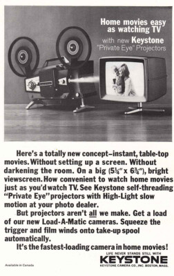 1964 Keystone Private Eye Projectors: Home Movies Vintage Print Ad | eBay