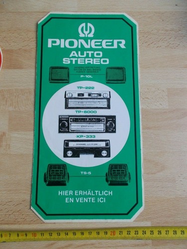 Large Sticker Vintage Pioneer Auto Stereo - IN Sale Here | eBay