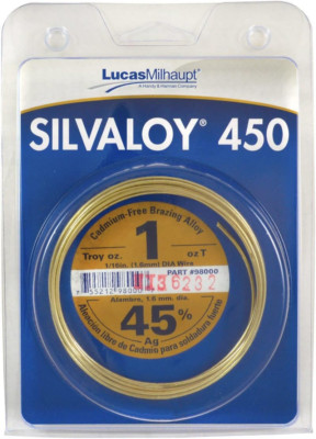 Silvaloy 450 45% Silver Solder Brazing Alloy 1 Oz, 98000 | eBay