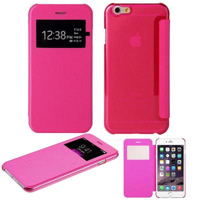 PINK Flip Leather Wallet View Window Case Skin Cover Apple iPhone 6 ...