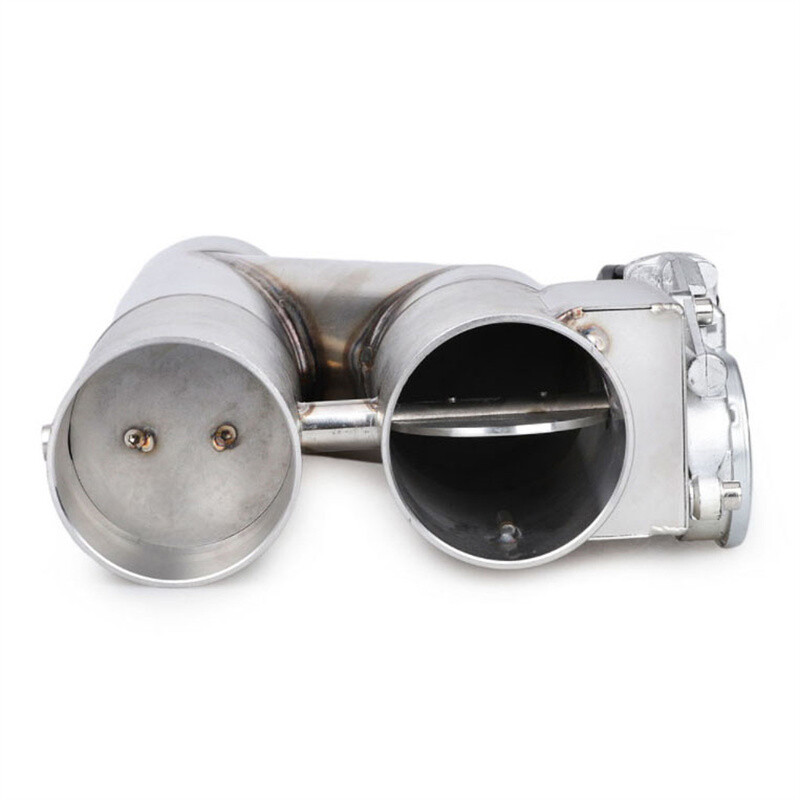 2.5'' Y Pipe Electric Exhaust Dual Valve Dump Control Valve Kit w ...