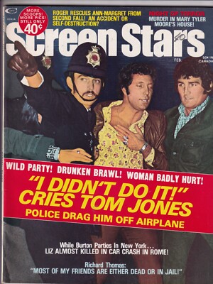 Screen Stars magazine - February 1974, Tom Jones, Diana Rigg, Richard ...