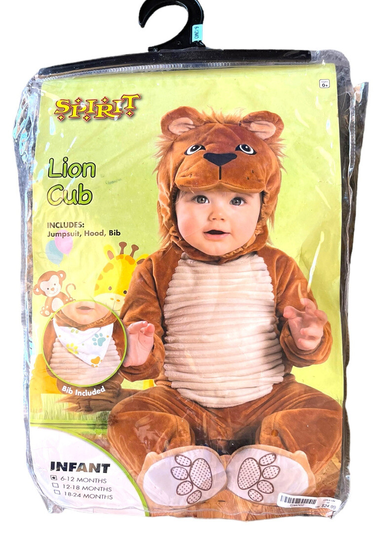 Lion Cub Costume 6-12 Months Baby Boy Or Girl Spirit Halloween | eBay