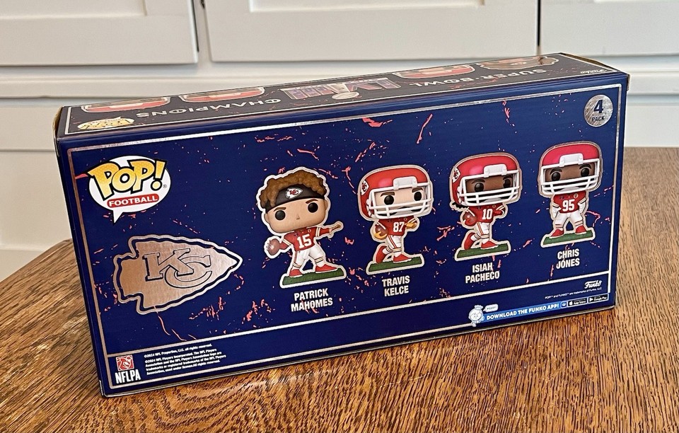 Funko Pop! NFL: Kansas City Chiefs Super Bowl LVIII Champions 4 pack | eBay
