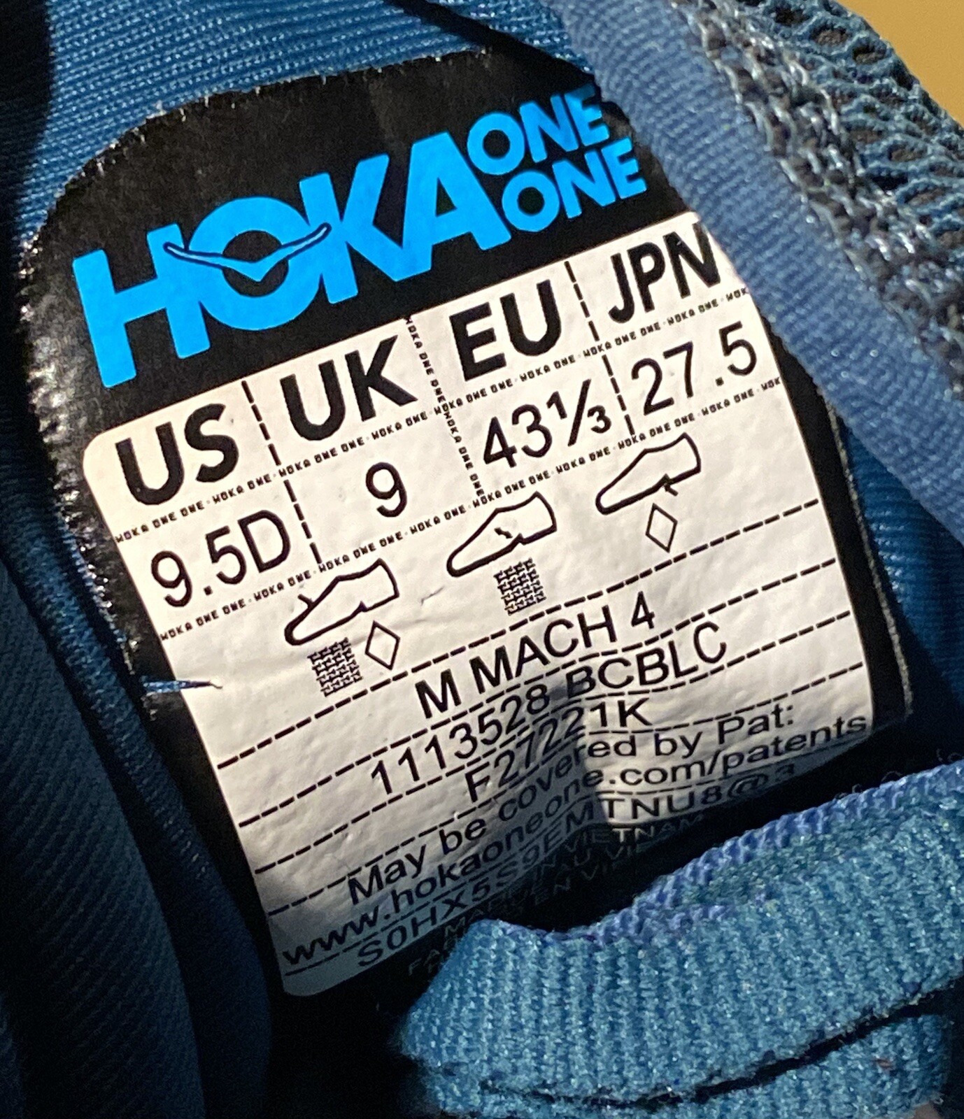 Hoka One Mach 4 Profly Teal Green Blue size 9.5 mens running shoes | eBay