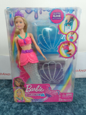 Barbie Barbie Dreamtopia Slime Mermaid Doll with 2 Slime Packets - NEW ...