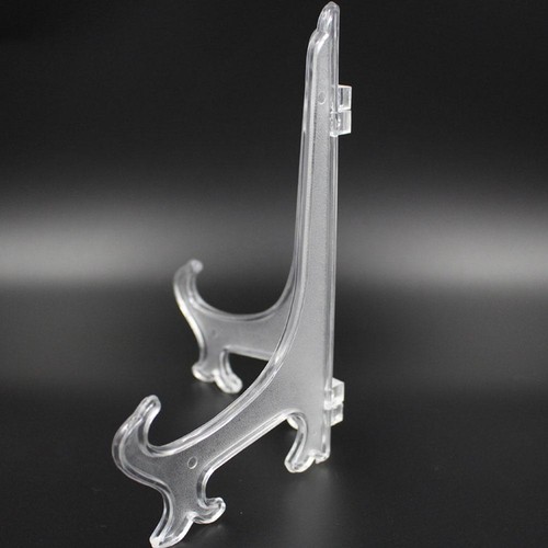 Clear Plastic Plate Photo Display Stand Picture Frame Holder Easel 3"4 ...