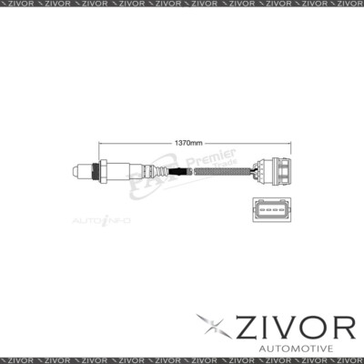Post Catalytic Oxygen Sensor For Volvo V40 2.0 Turbo B4204T2 4 Cyl #EGO ...