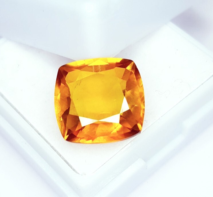 Natural Orange Padparadscha Sapphire 8.07 Ct Loose Gemstone Certified ...