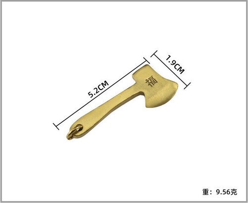 Solid Brass Axe Keychain Pendant Figurine Statue Home Ornament ...