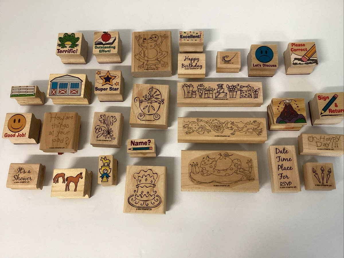 Images Of Rubber Stamps Revealing Our NEW RUBBER STAMPS & MEMO PADS!