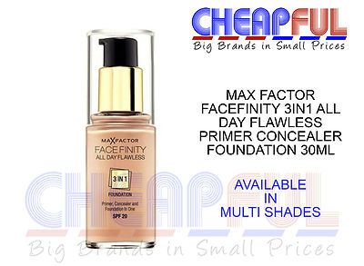 Max Factor Facefinity 3in1 All Day Flawless Primer Concealer Foundation ...