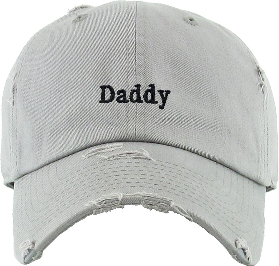 Daddy Embroidery Dad Hat Cotton Adjustable Baseball Cap Unconstructed ...