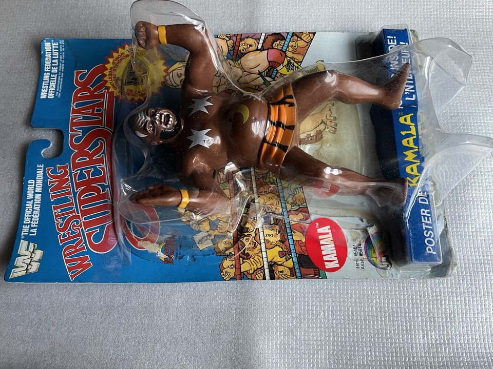 LJN WWF WWE WRESTLING SUPERSTARS KAMALA NEW LOOSE BUBBLE | eBay