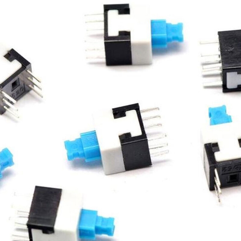 10pcs Momentary / self-locking Push Button Square Toggle Switch ...