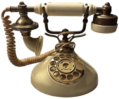 Vintage French Princess Victorian Rotary Phone Cream Movies Gossip ...