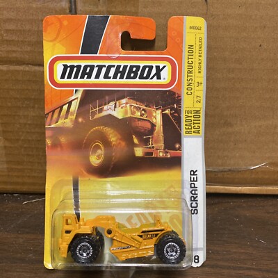 2008 MATCHBOX SCRAPER #58 (Ready for Action /CONSTRUCTION) | eBay
