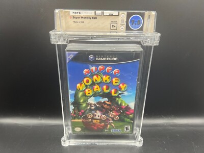 BLACK LABEL Super Monkey Ball Nintendo GameCube WATA 7.0 C+ FACTORY ...