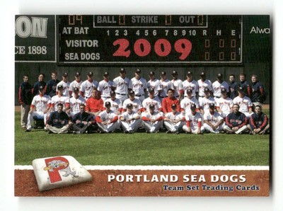 2009 Grandstand Portland Sea Dogs Team Card Checklist BXCP22 | eBay