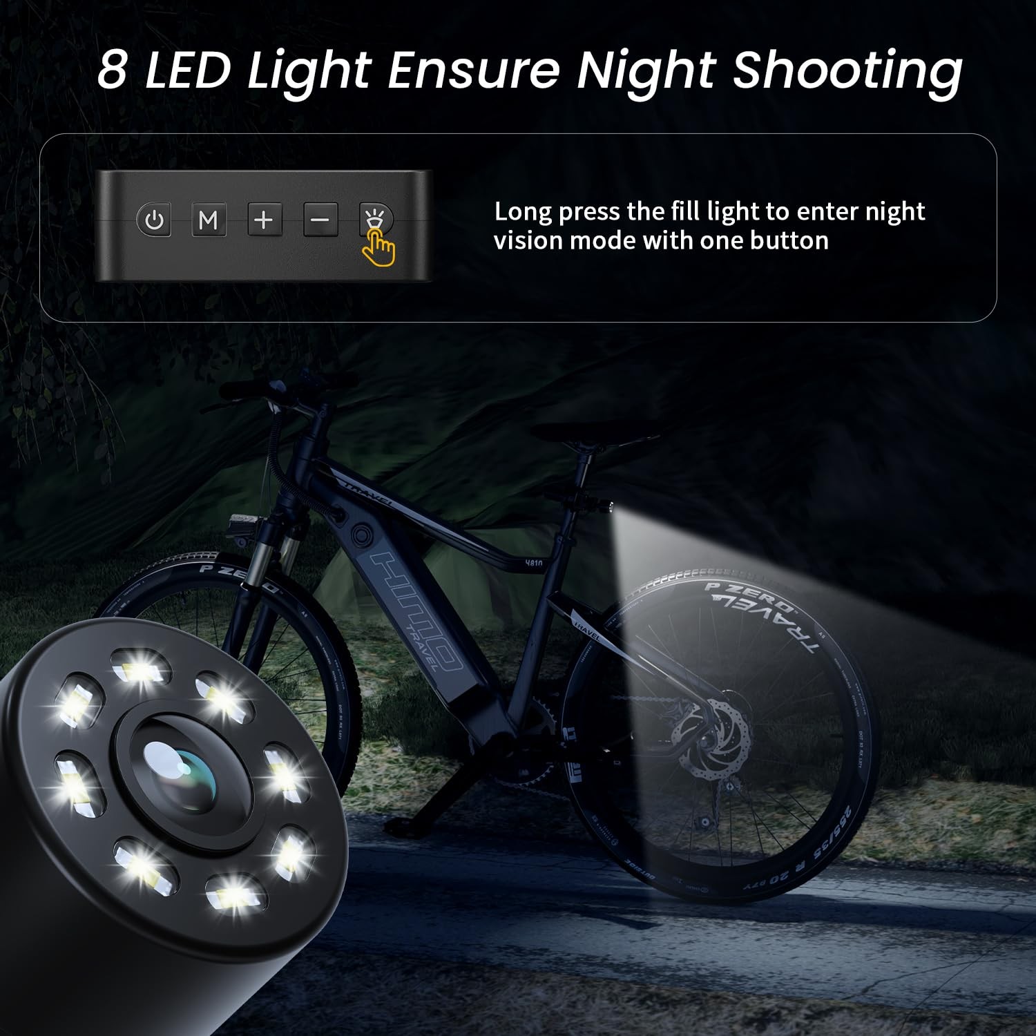 Bike Mirror with Recorder, Bicycle Rear View Camera with Video ...