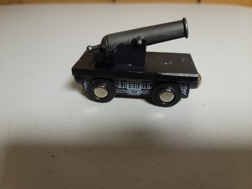 Wooden Railway Custom Pirate cannon Train Car Very Good Condition | eBay