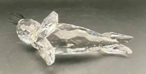 VTG Swarovski Crystal Large SEAL Figurine W/ Block Logo, Made In ...