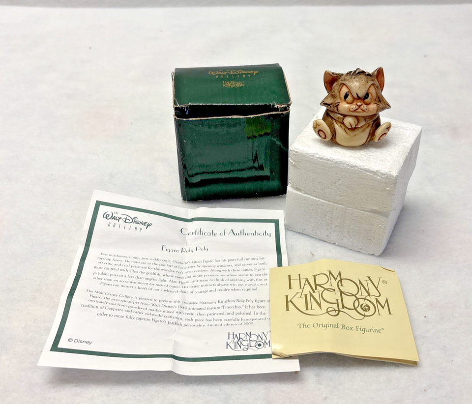Disney Harmony Kingdom Figaro Roly Poly Figurine | eBay