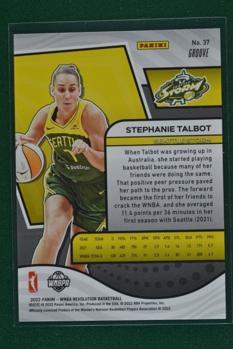 Stephanie Talbot 2022 Panini Revolution WNBA Groove Storm #37 | eBay