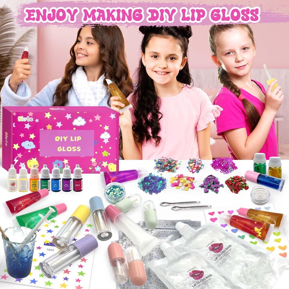 Lip Gloss Making Kit 70PCS Diy Lip Gloss Kit Beginner Lip Gloss Set ...