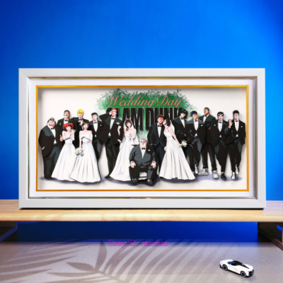 Slam Dunk SHOHOKU Team Wedding Picture Frame 3D Paper Art Gifts 33*63cm ...
