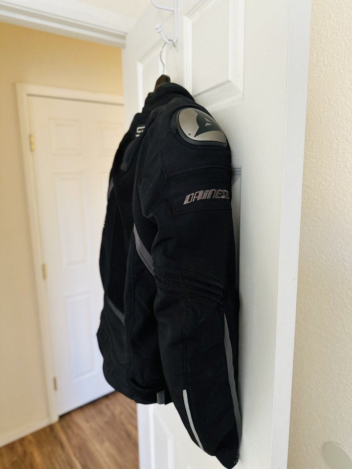 Dainese Super Speed TEX SPR Racing Motorcycle Jacket Size 52 w/Back ...